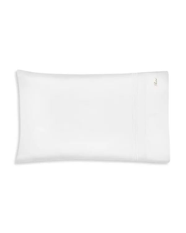 PRATESI Tre Righe Splendore King Pillowcase Set - White/white
