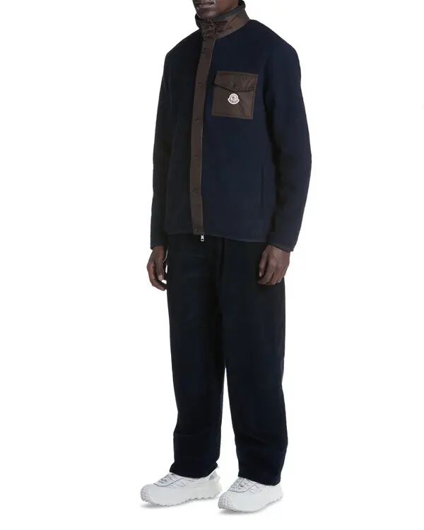 Moncler Teddy Fleece Zip-up Cardigan