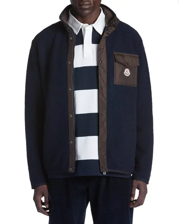 Moncler Teddy Fleece Zip-up Cardigan