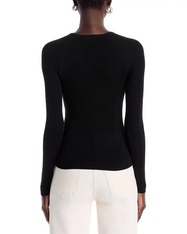 Majestic Filatures Raglan Sleeve Top - Noir