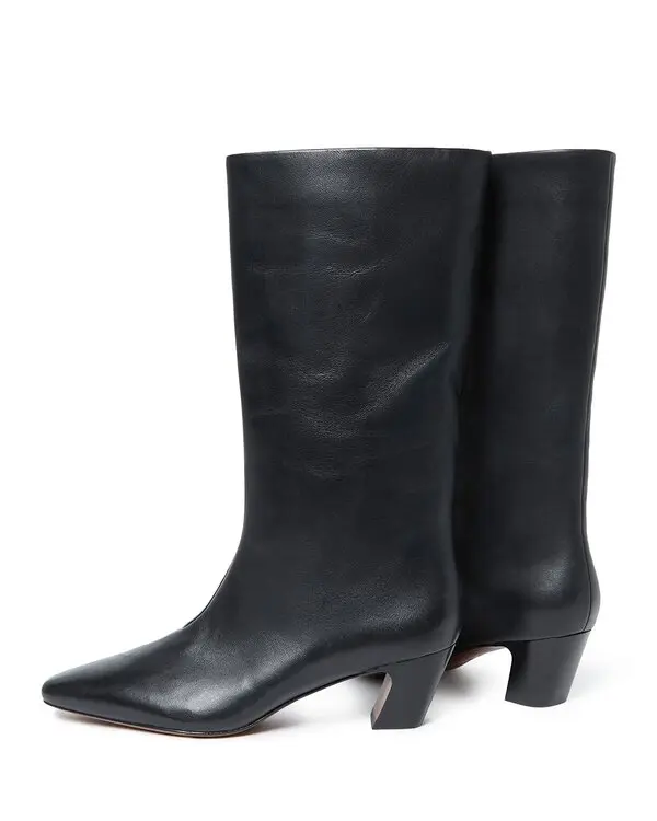 LOEFFLER RANDALL Pointed Mid-shaft Boots - Black