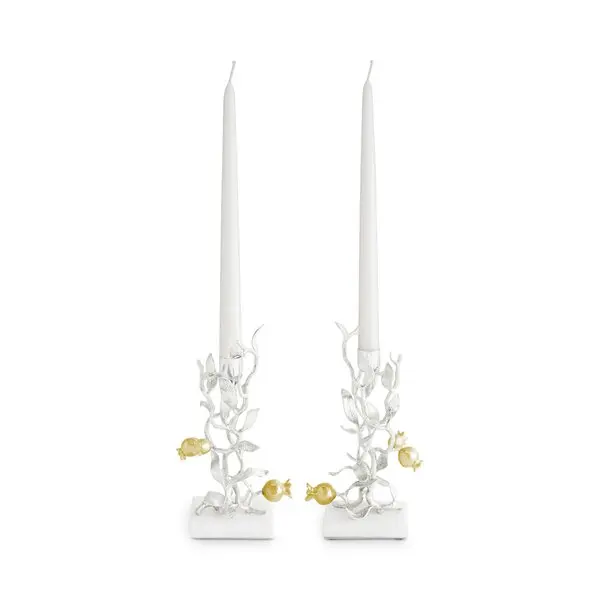 Michael Aram Pomegranate And Gold Tone Candleholders, Set Of 2