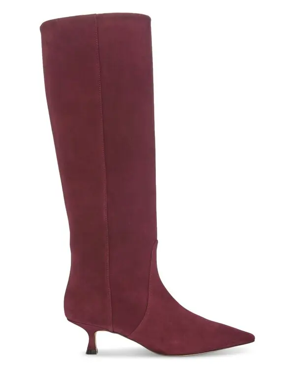 STUART WEITZMAN Naomi 50 Leather Boots - Cabernet