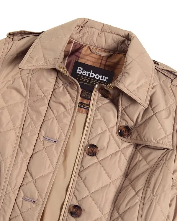 Barbour Tummel Box Quilt Trench Jacket
