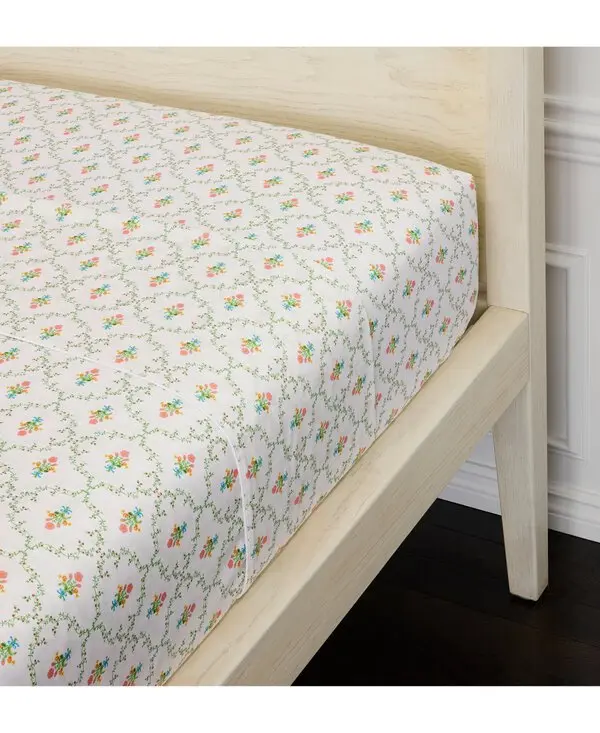 Hill House Home The Fitted Sheet - Pastel Trellis