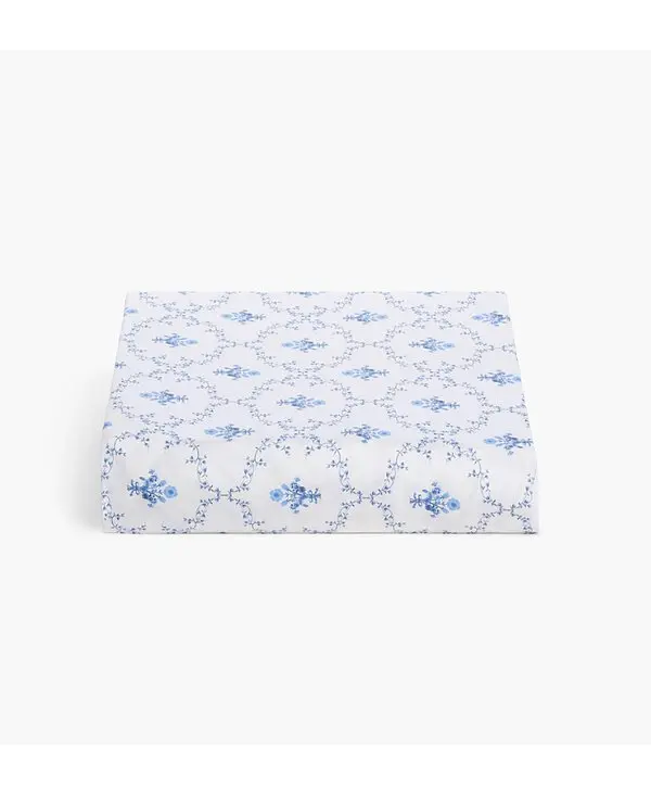 Hill House Home The Fitted Sheet - Blue Trellis
