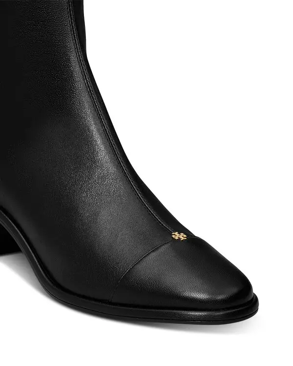 Tory Burch Cap-toe Knee-high Boots - Perfect Black