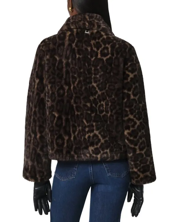 Apparis Elis Faux Fur Jacket - Dark Leopard