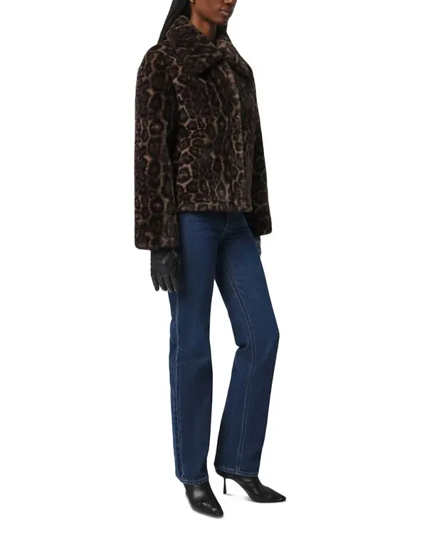 Apparis Elis Faux Fur Jacket - Dark Leopard