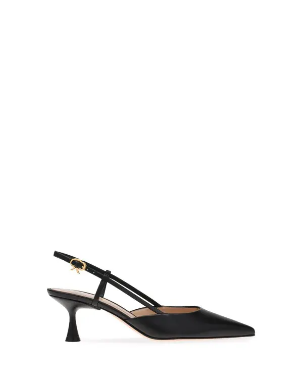 GIANVITO ROSSI Ascent 55 Pump - Black Calf Leather