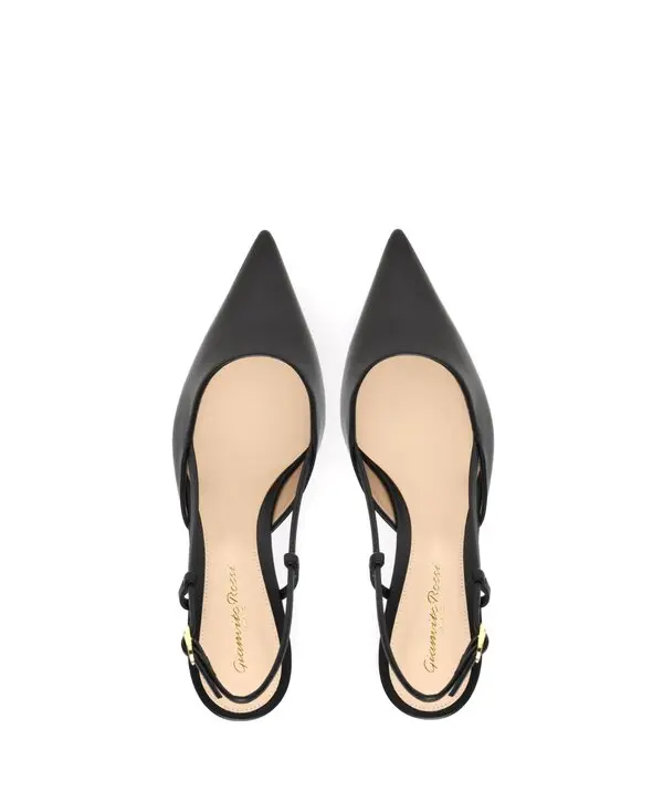 GIANVITO ROSSI Ascent 55 Pump - Black Calf Leather