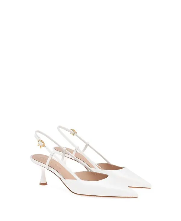 GIANVITO ROSSI Ascent 55 Pump - White Leather