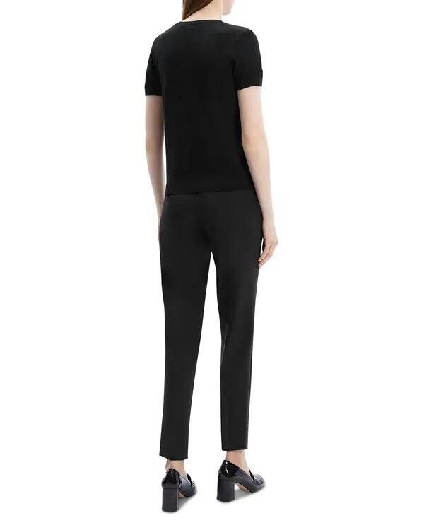 Theory Lightweight Wool Top - Black