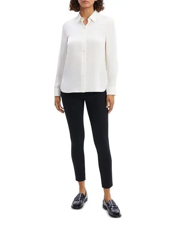 Theory Silk Blouse - Ivory