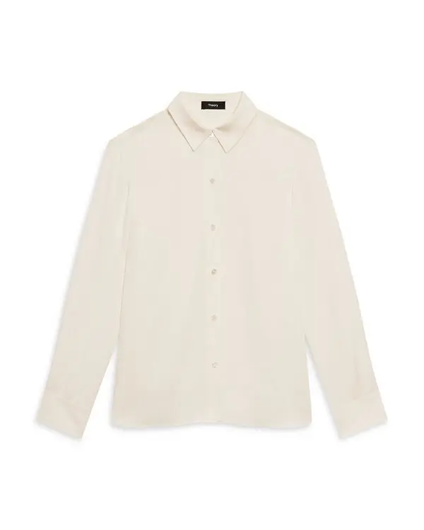 Theory Silk Blouse - Ivory