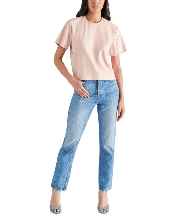Steve Madden Ezra Faux Leather Top