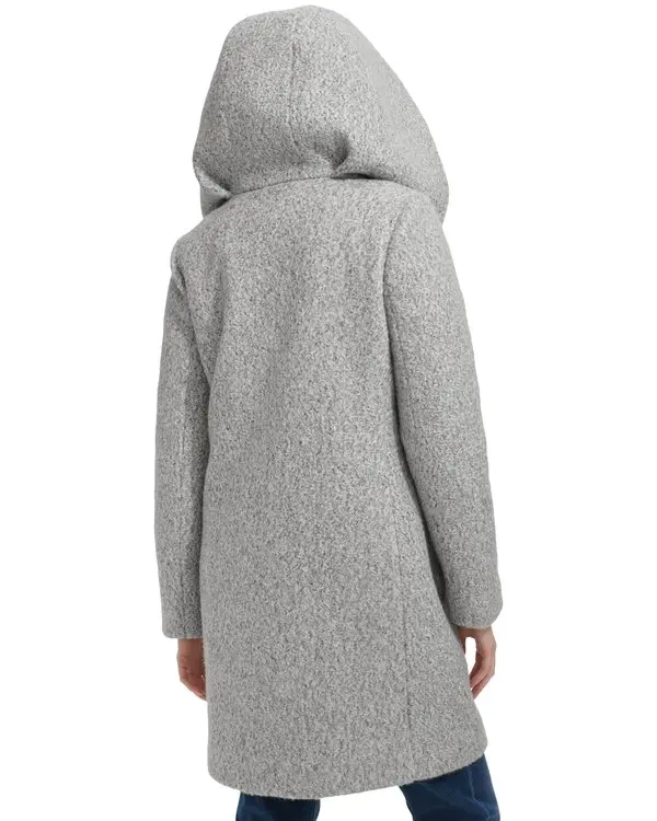 Cole Haan Hooded Boucle Coat