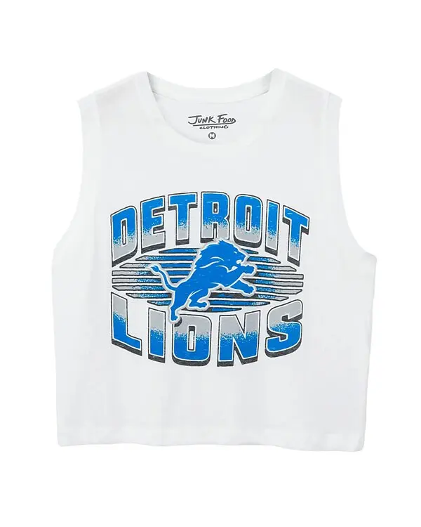Junk Food Clothing Nfl Detroit Lions Tank Top By - White