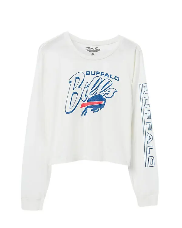 Junk Food Clothing Nfl Buffalo Bills Touchdown Long Sleeve Tee - White