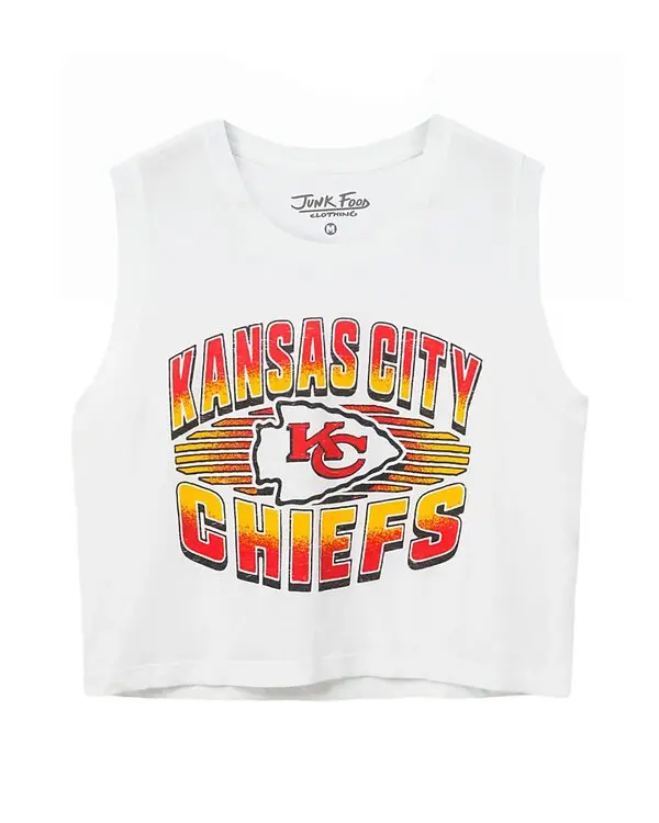 Junk Food Clothing Nfl Kansas City Chiefs Tank Top - White