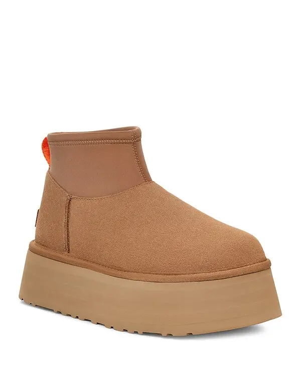 UGG Classic Mini Dipper Platform Boots - Chestnut
