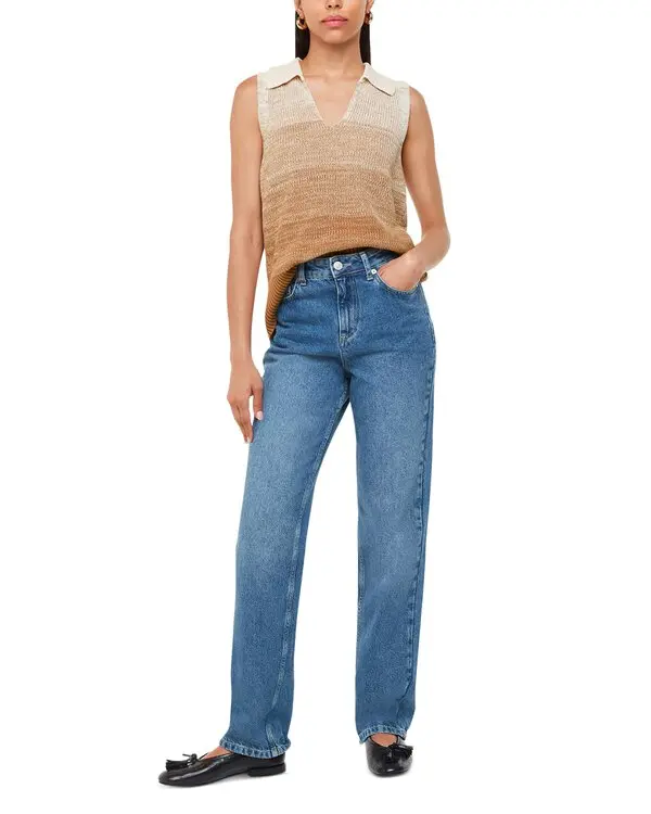 Whistles Collared Ombre Top