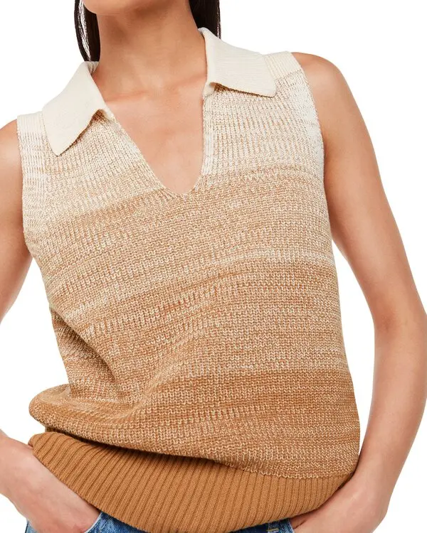 Whistles Collared Ombre Top