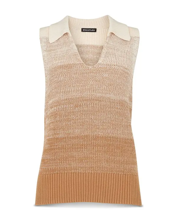 Whistles Collared Ombre Top