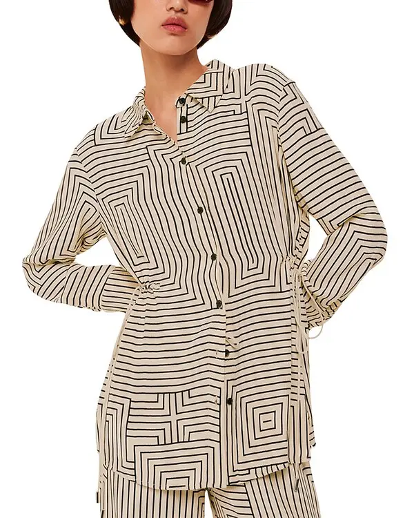 Whistles Angled Stripes Shirt