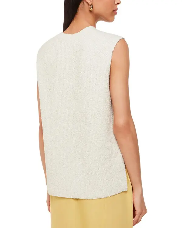 Whistles Textured Tank - Ivory