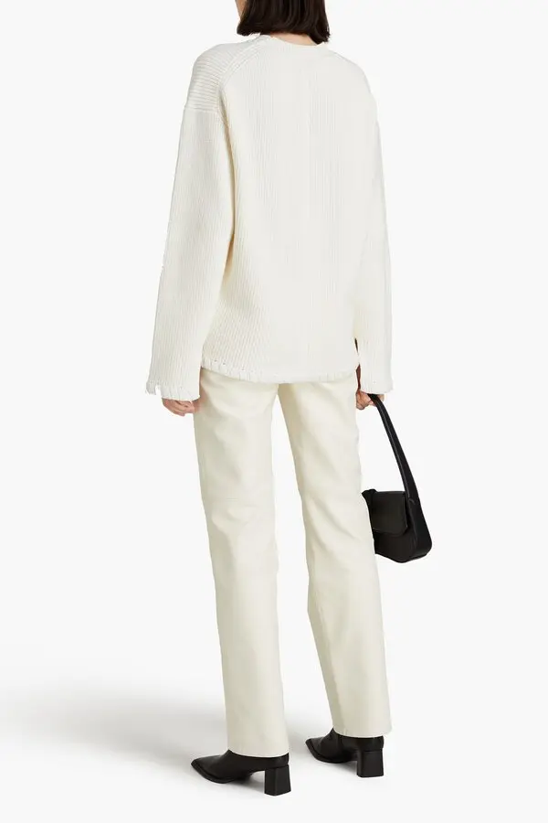 3.1 Phillip Lim Cutout Ribbed Sweater