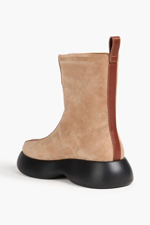 3.1 Phillip Lim Mercer Zip-detailed Chelsea Boots - Beige