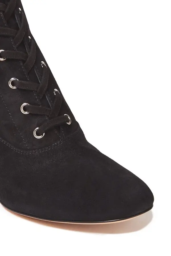 GIANVITO ROSSI Lace-up Suede Knee Boots