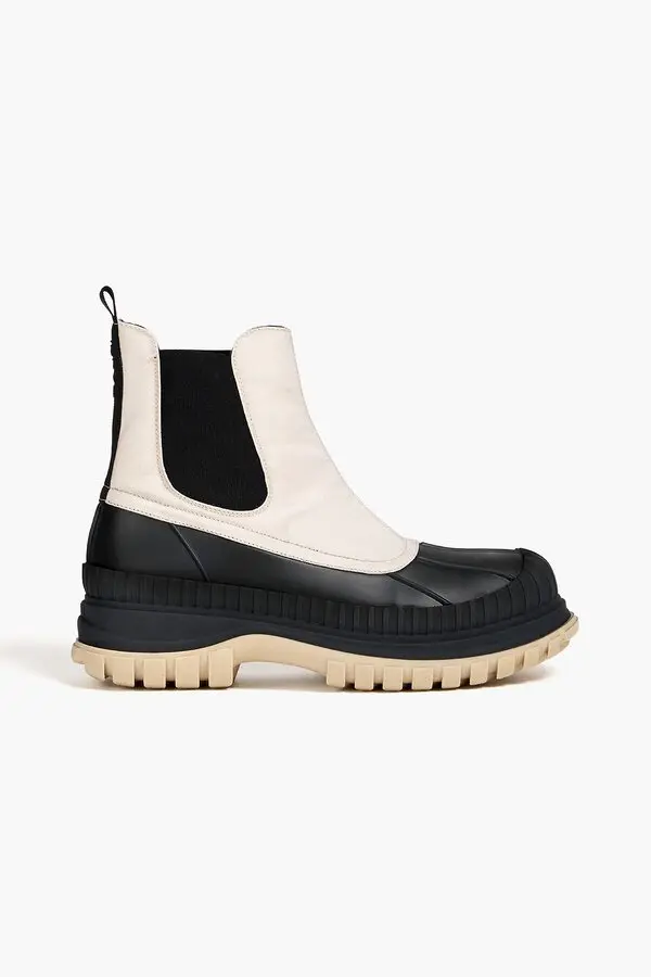 GANNI Canvas Chelsea Boots