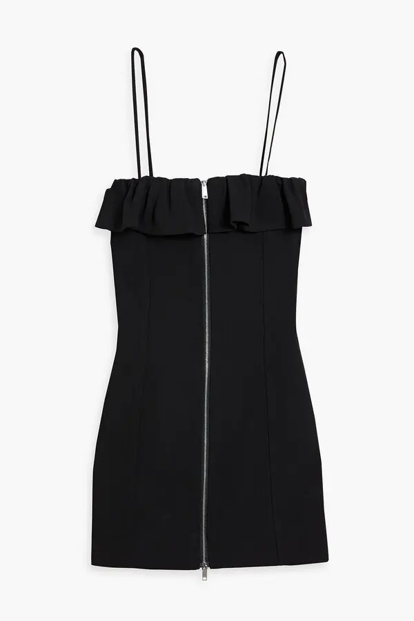 GANNI Ruffled Woven Mini Dress