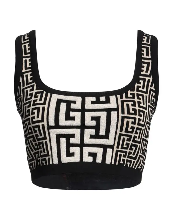 Balmain Top Size Wool, Viscose, Polyamide, Elastane