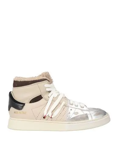 HIDNANDER High-top Leather Sneakers - Grey