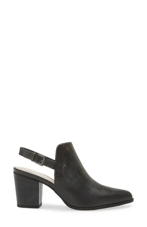 CHOCOLAT BLU Eldorado Slingback Mule - Black Leather