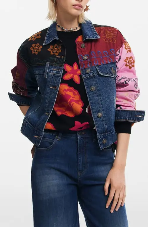 Desigual Madrid Patchwork Denim Jacket