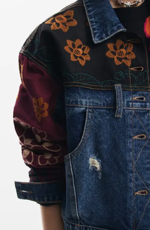 Desigual Madrid Patchwork Denim Jacket