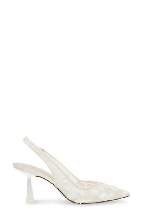 Betsey Johnson Nikki Pointed Toe Slingback Pumps - Ivory