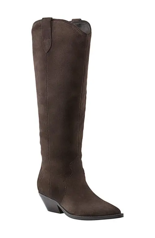 Marc Fisher Ander Knee High Boot By - Dark Brown