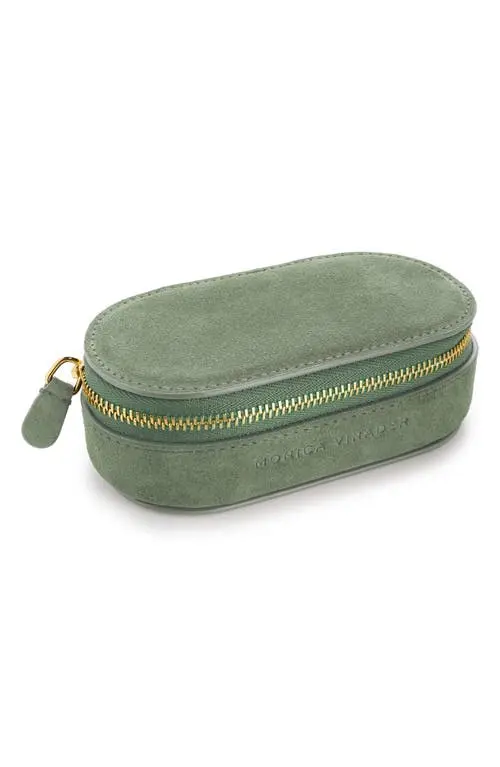 Monica Vinader Suede Jewelry Box - Olive