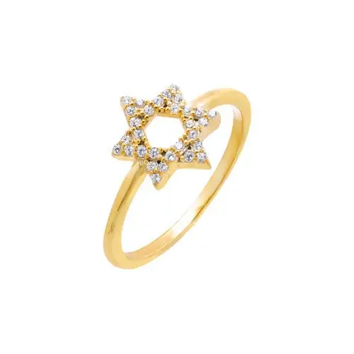 BY ADINA EDEN Pave Star Of David Ring
