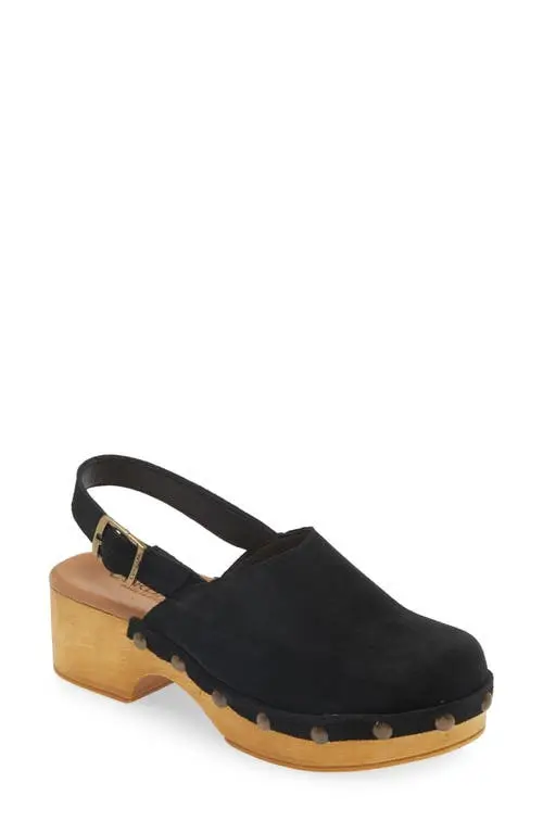 Cordani Wilkes Platform Clog - Black Suede