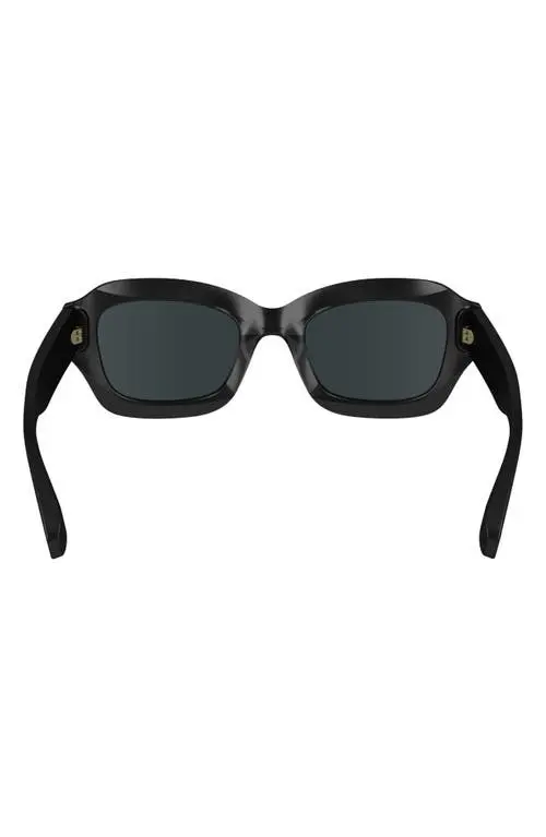 Longchamp Heritage 50mm Cat Eye Sunglasses - Black