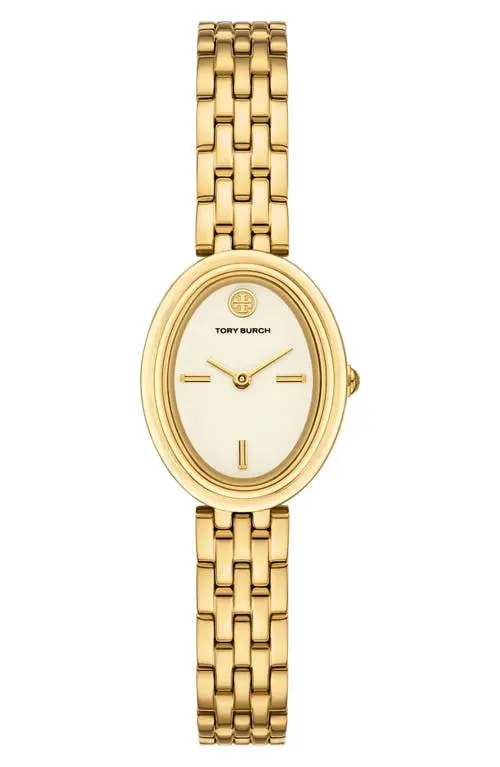 Tory Burch The Oval Bracelet Watch - Gold