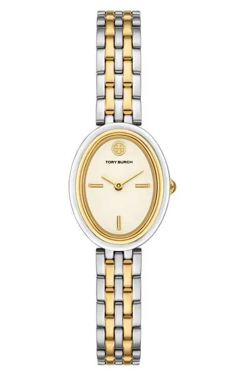Tory Burch The Oval Bracelet Watch - Two Tone