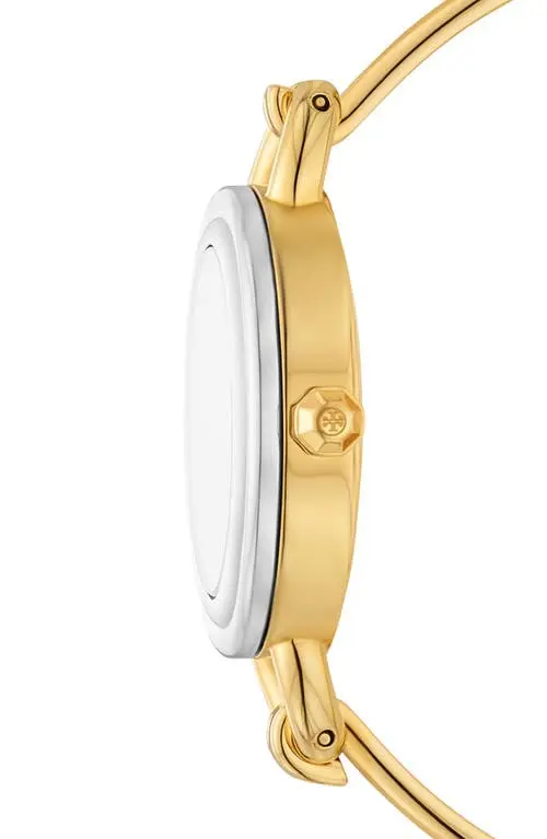 Tory Burch Miller Bangle Watch Set - Gold