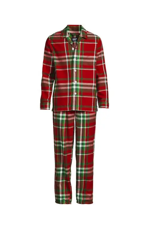 LANDS' END Flannel Pajama Set